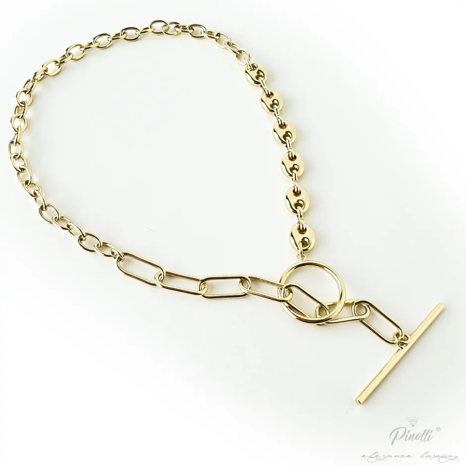 Lant cu diferite modele in forma de zale - Pinolli